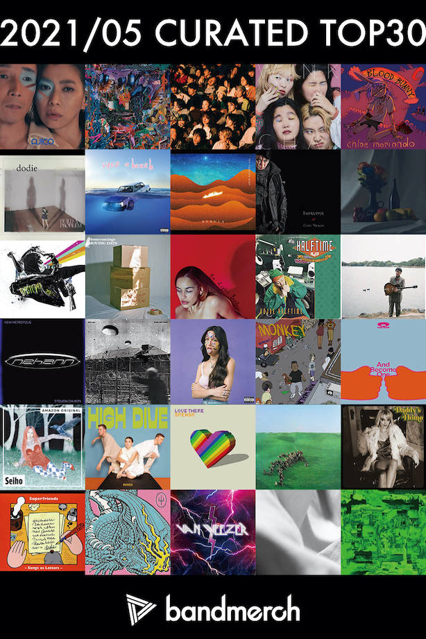 Bandmerchマンスリープレイリストが開始！ | バンドグッズをファッションへ Bandmerch（バンドマーチ）